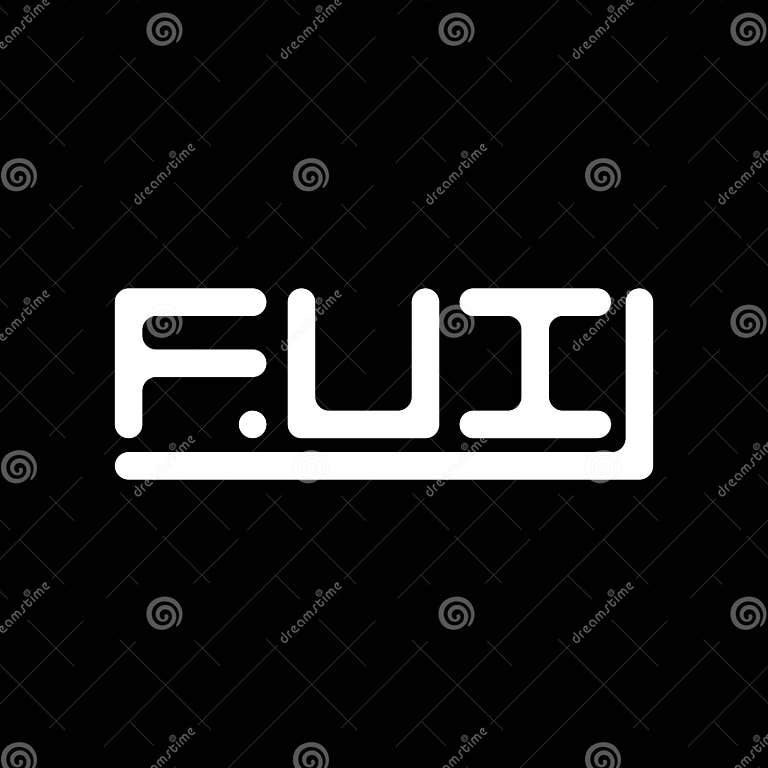 FUI Letter Logo Creative Design with Vector Graphic, FUI Stock Vector ...