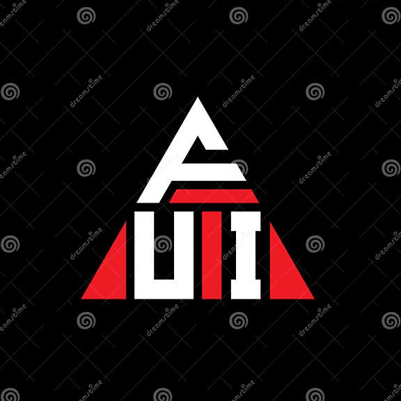 FUI Triangle Letter Logo Design with Triangle Shape. FUI Triangle Logo ...