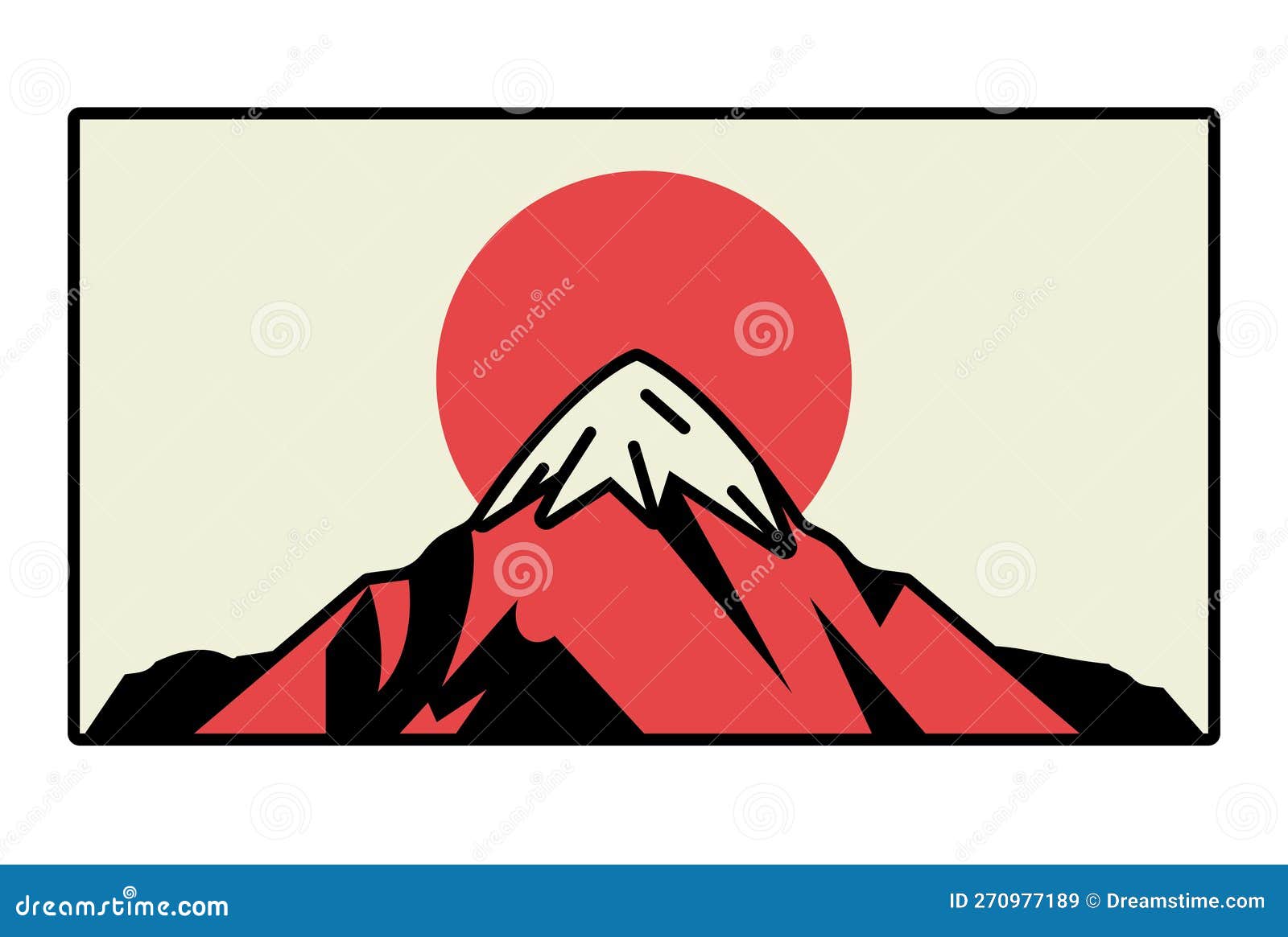 Fuji Mount Japanese Landmark Stock Vector - Illustration of tokyo ...