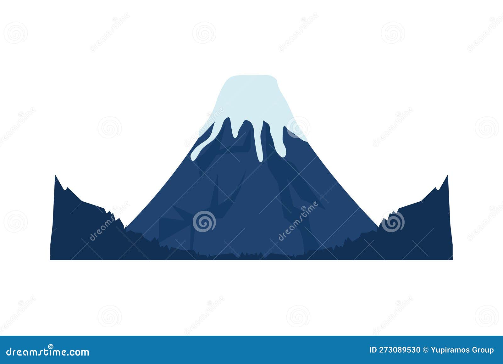 Fuji Mount Japanese Landmark Stock Vector - Illustration of volcano ...