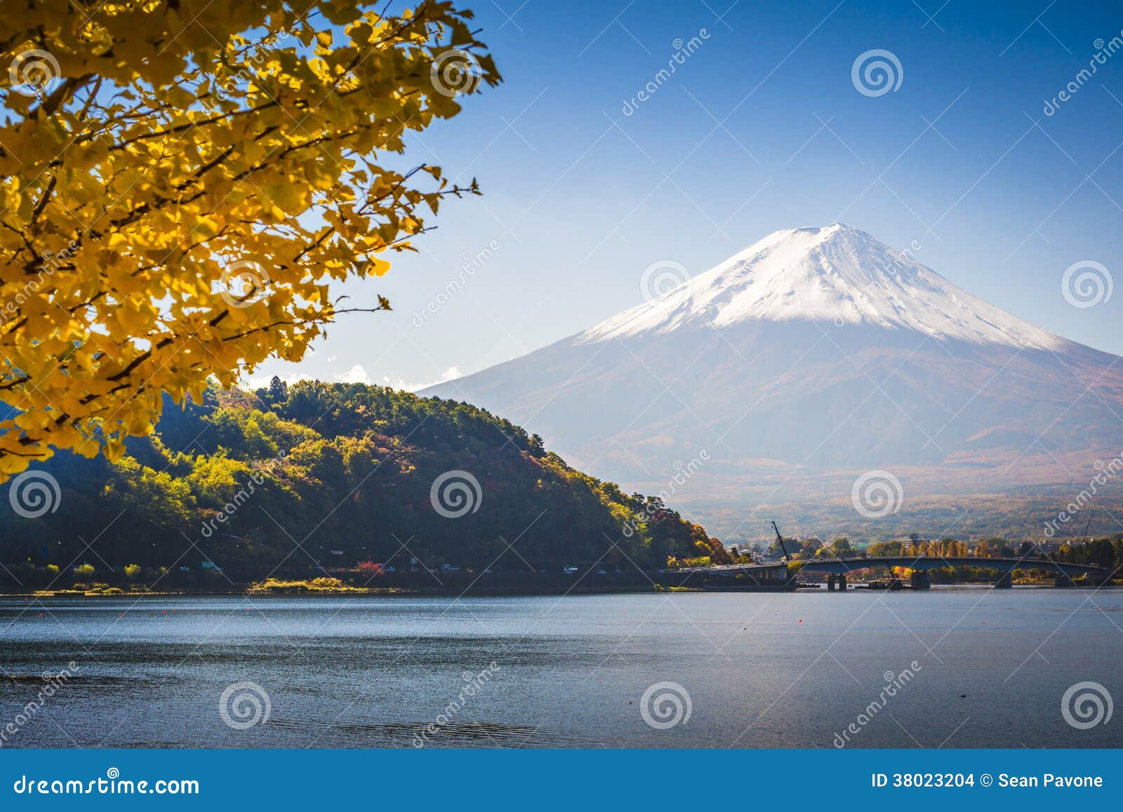 Fuji Mountain stock photo. Image of maples, autumn, destination - 38023204