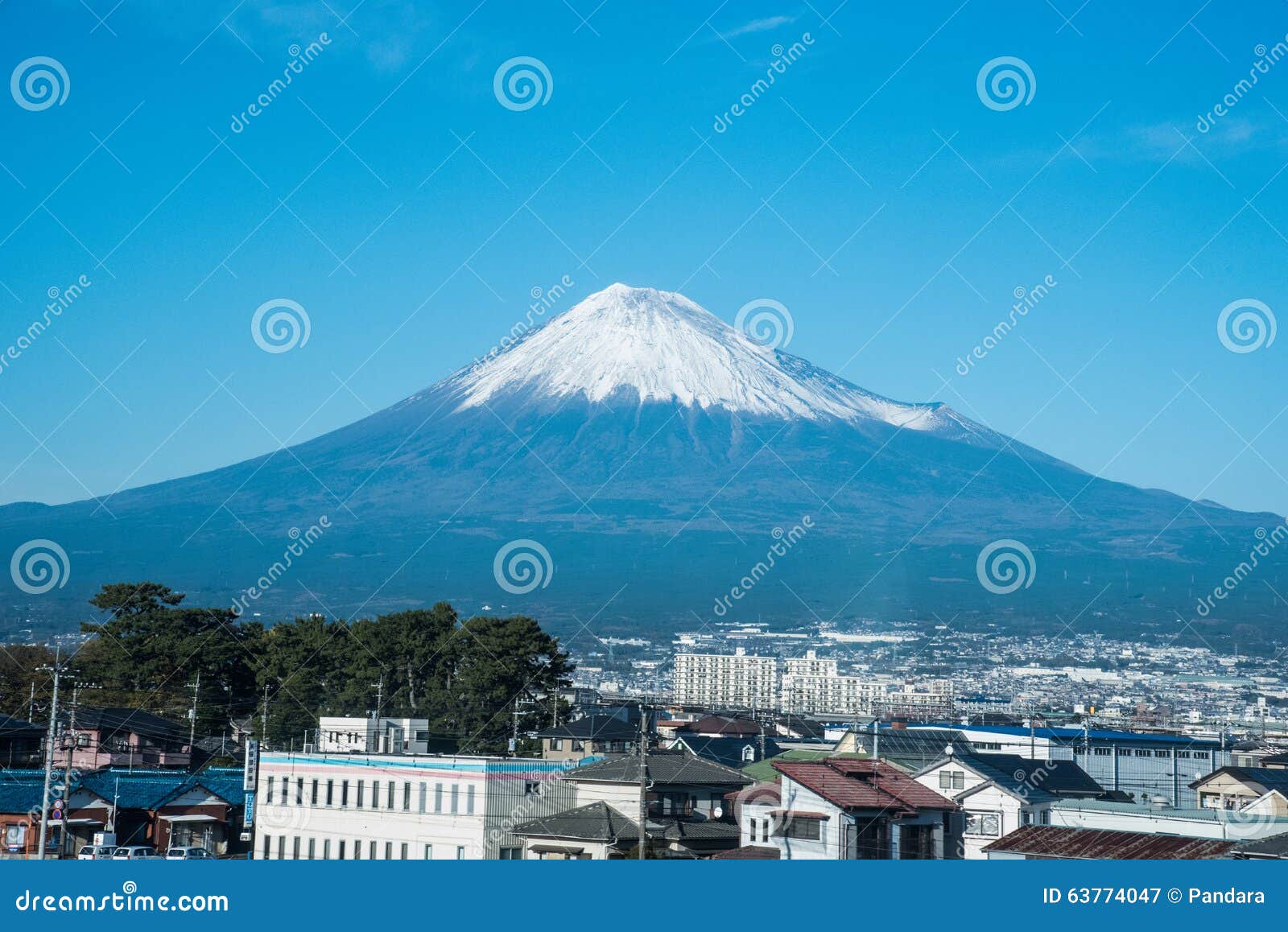 Fuji Mountain Which Taken from Shinkansen Stock Image - Image of mount ...