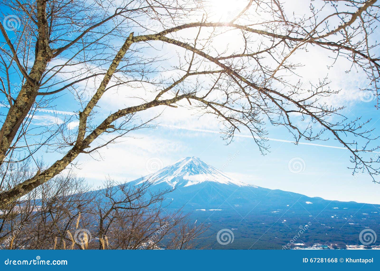 Fuji mountain in winter stock photo. Image of fujisan - 67281668