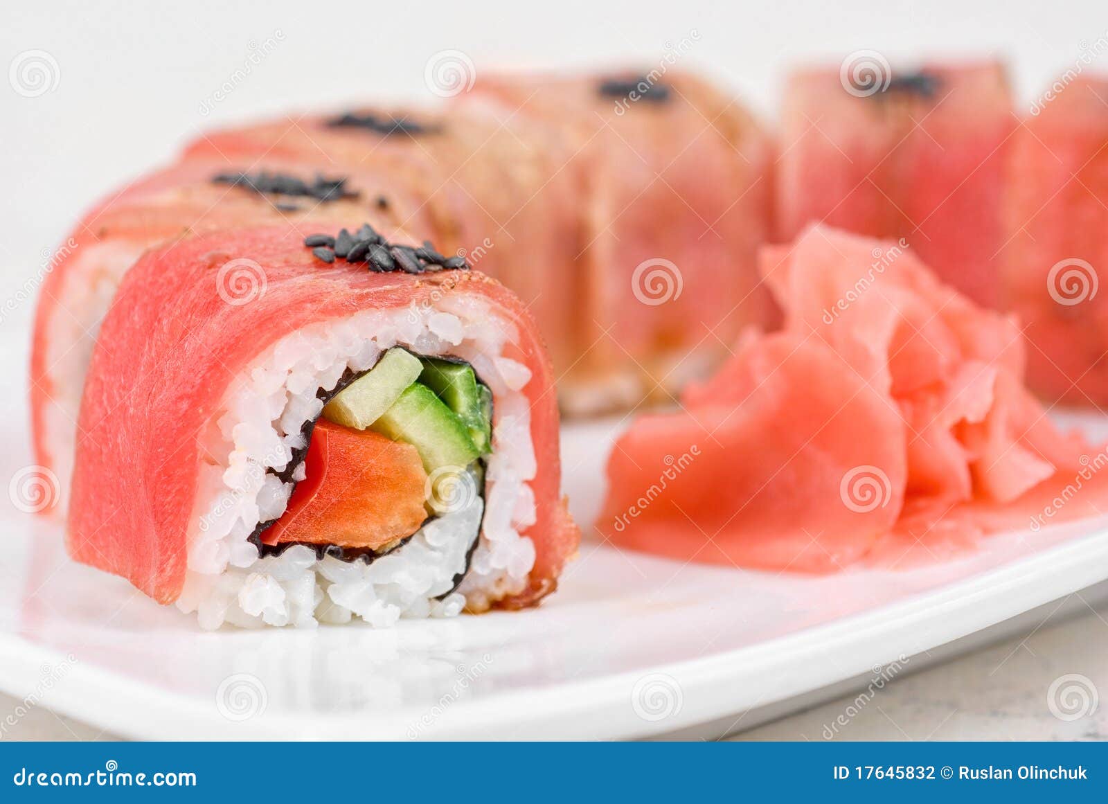 Fuji Sushi rolls stock photo. Image of fuji, delicatessen - 17645832