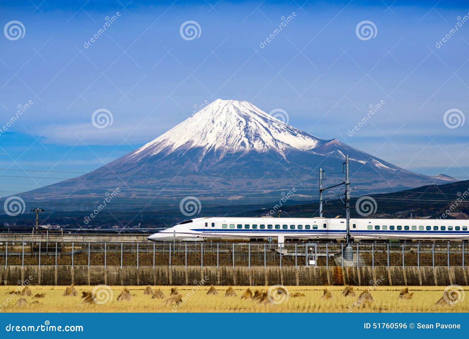 Fuji and Train stock photo. Image of speed, travel, high - 51760596