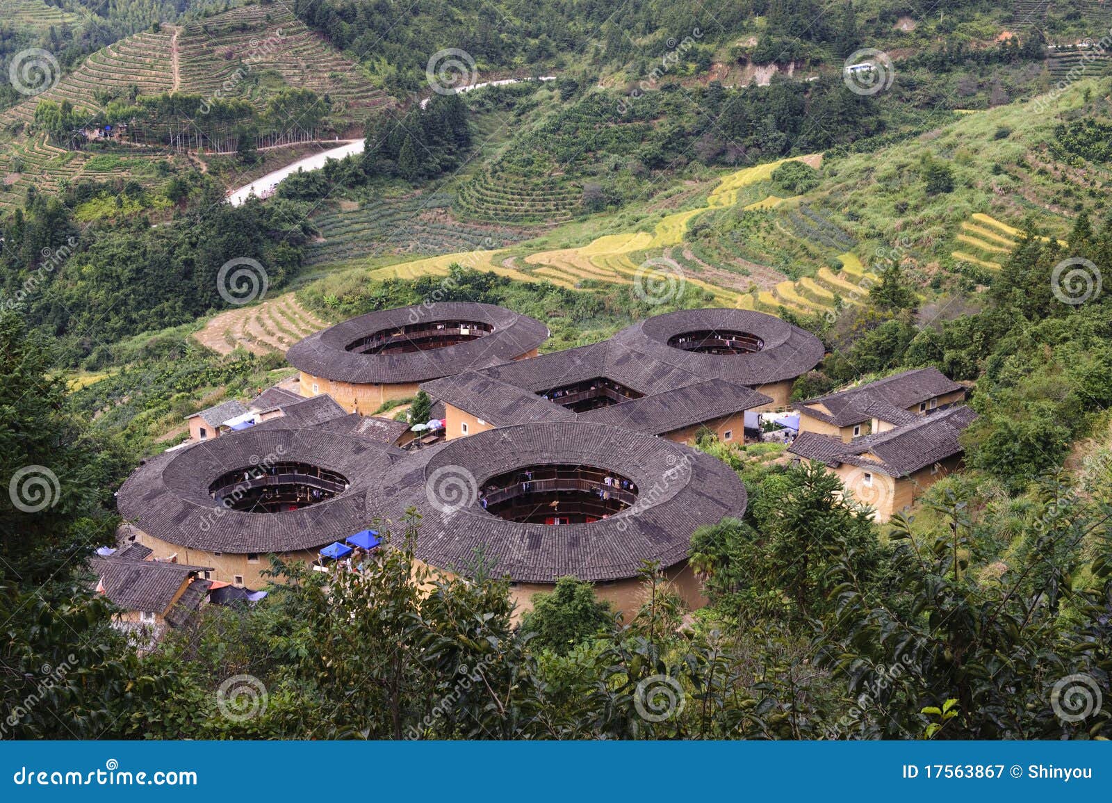 Fujian Earth Buildings stock image. Image of building - 17563867