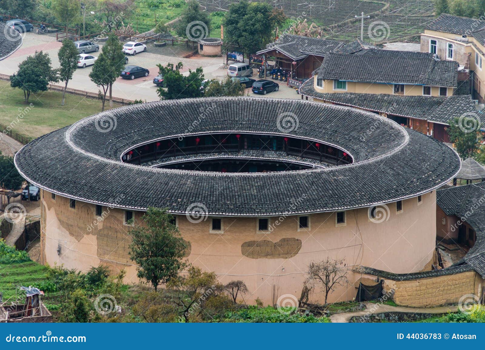 Fujian Tolou stockbild. Bild von standort, asien, wissenschaftlich ...