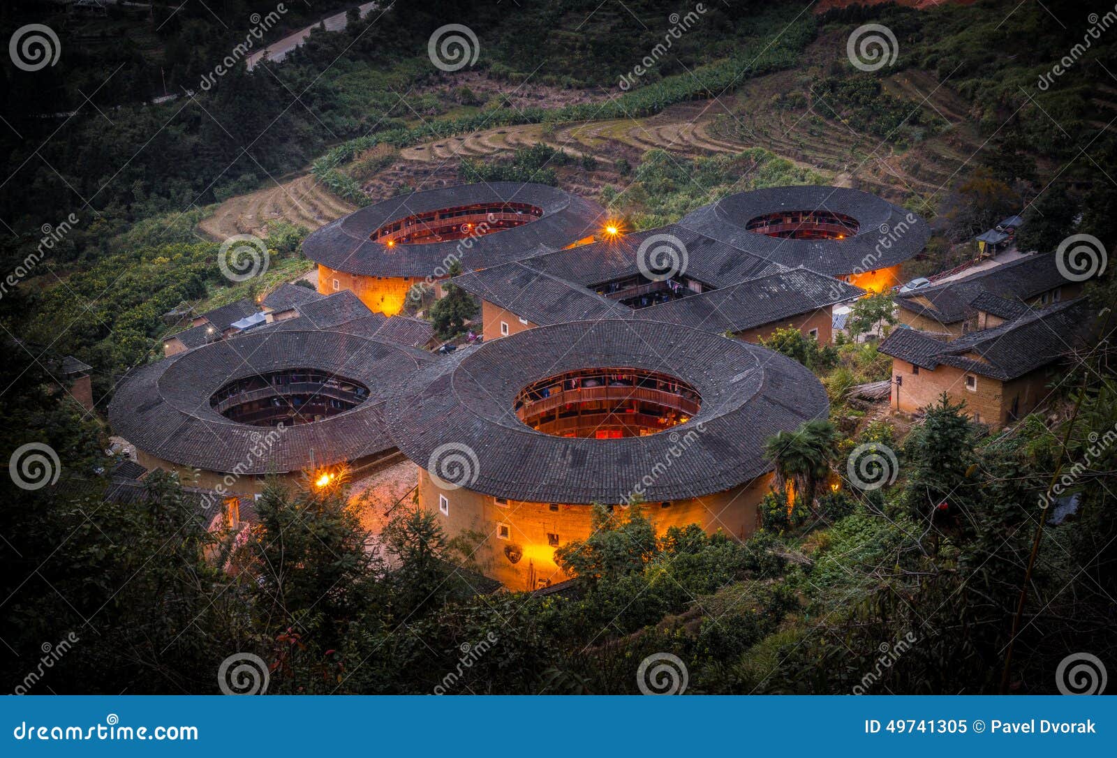 Fujian Tulou stock image. Image of landscape, circular - 49741305