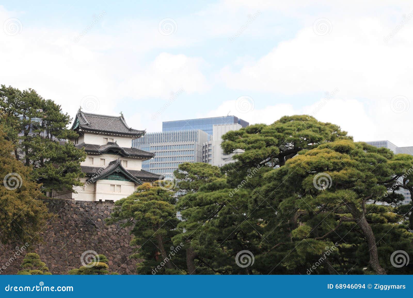 Fujimi Keep of Edo Castle in Tokyo Stock Photo - Image of rampart ...
