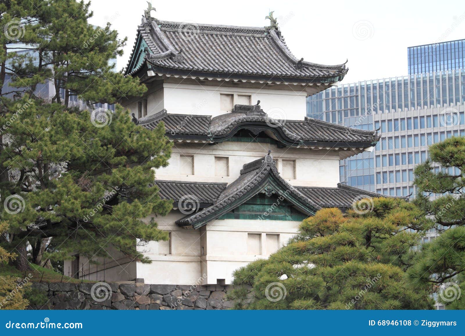 Fujimi Keep of Edo Castle in Tokyo Stock Photo - Image of clear, yagura ...