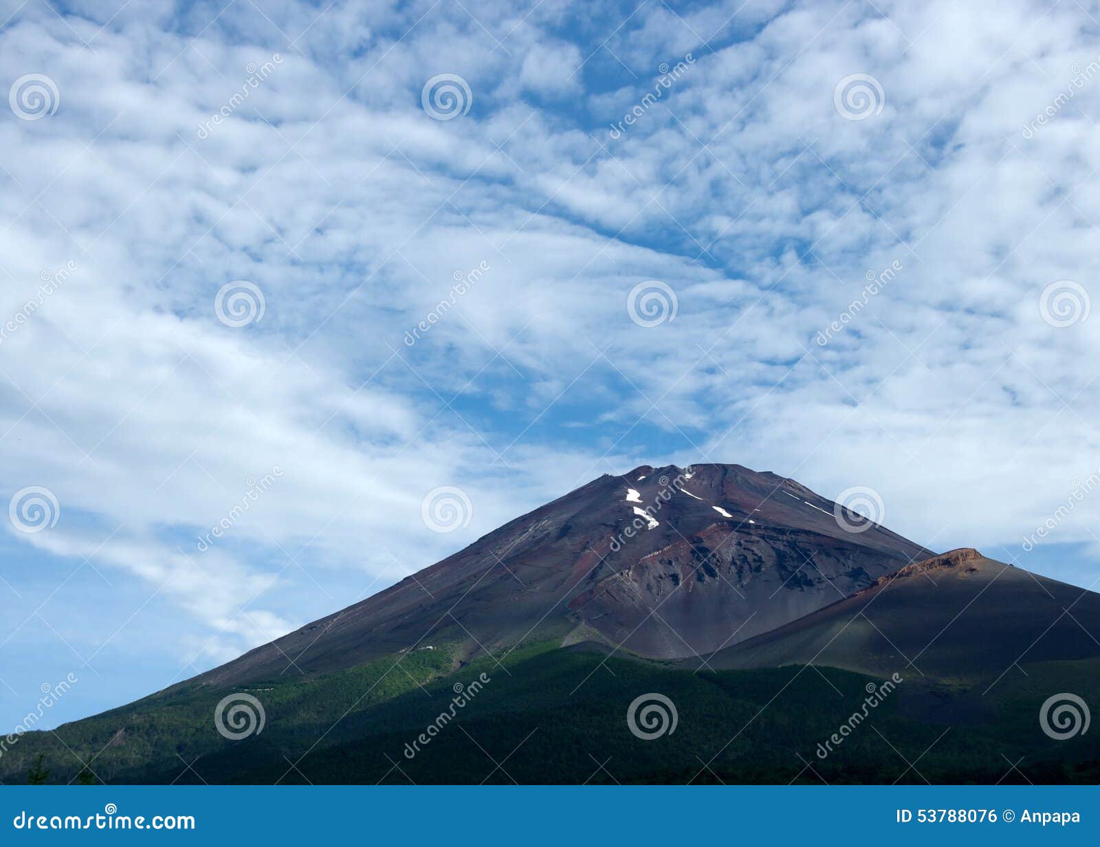 Fujiyama arkivfoto. Bild av vitt, himmel, fuji, liggande - 53788076