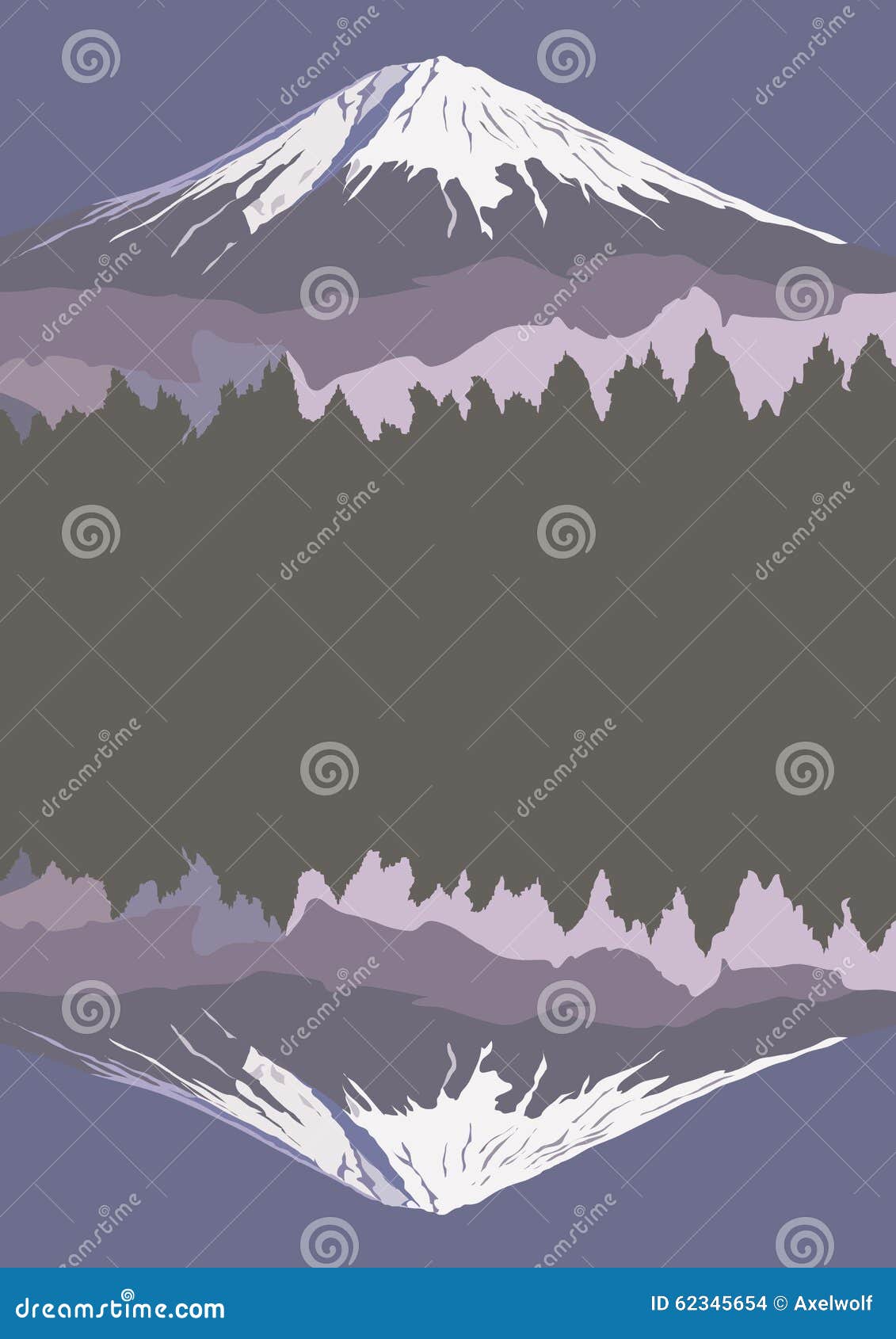 Fujiyama, Mount Fuji, Vector Illustration Stock Vector - Illustration ...