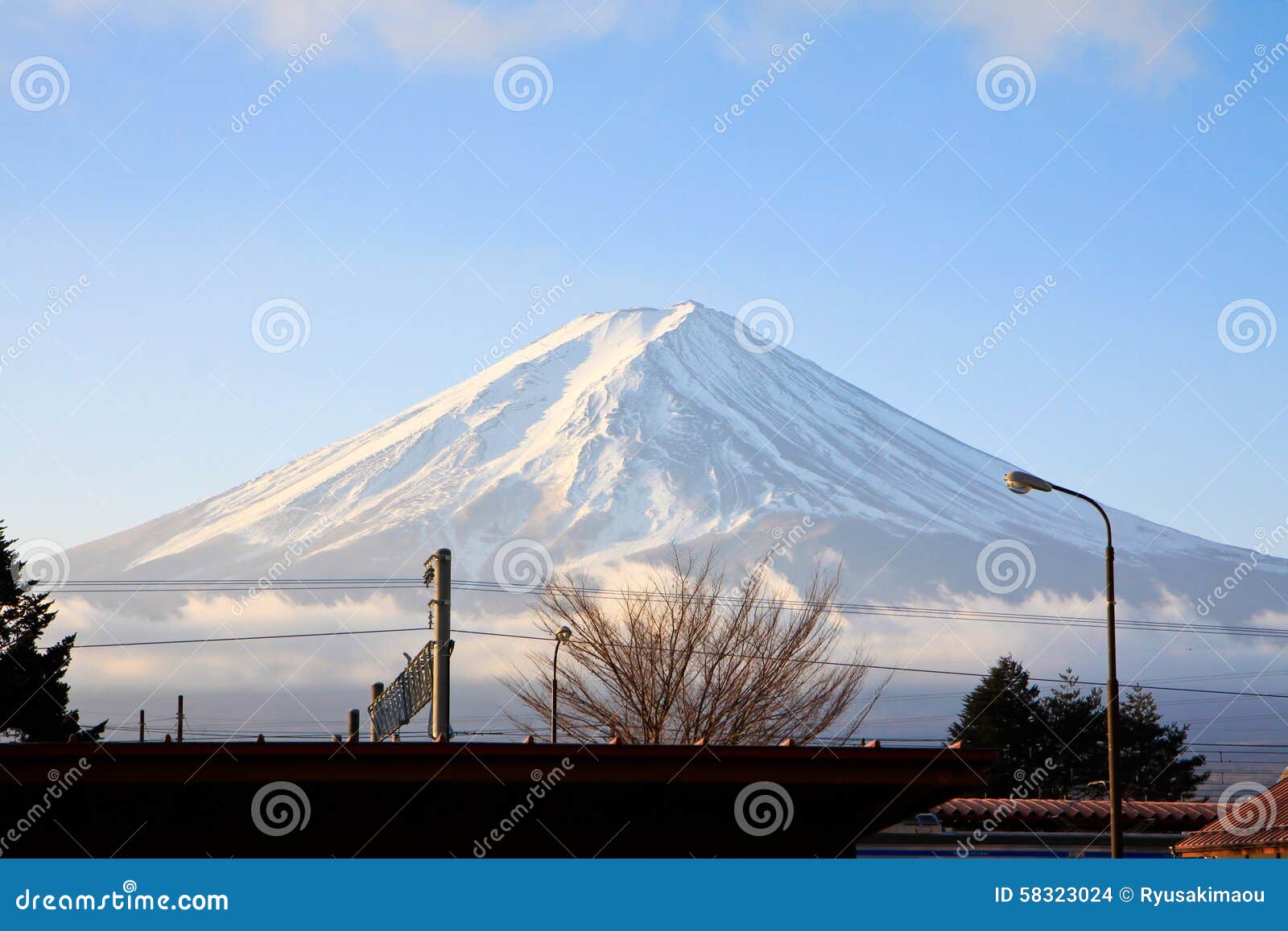Fujiyama mountain stock photo. Image of japan, high, mountain - 58323024