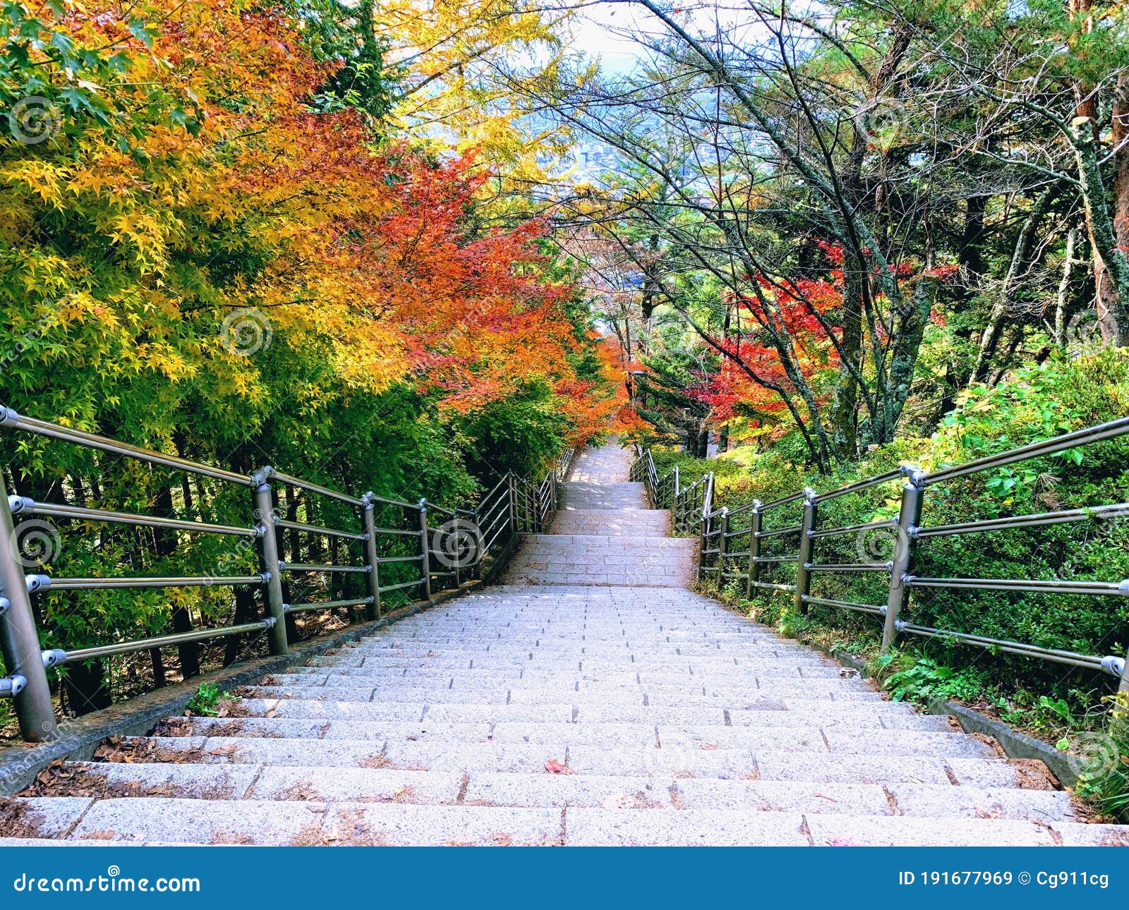 Fujiyoshida with Mt Fuji As Backdrop Stock Image - Image of waterway ...