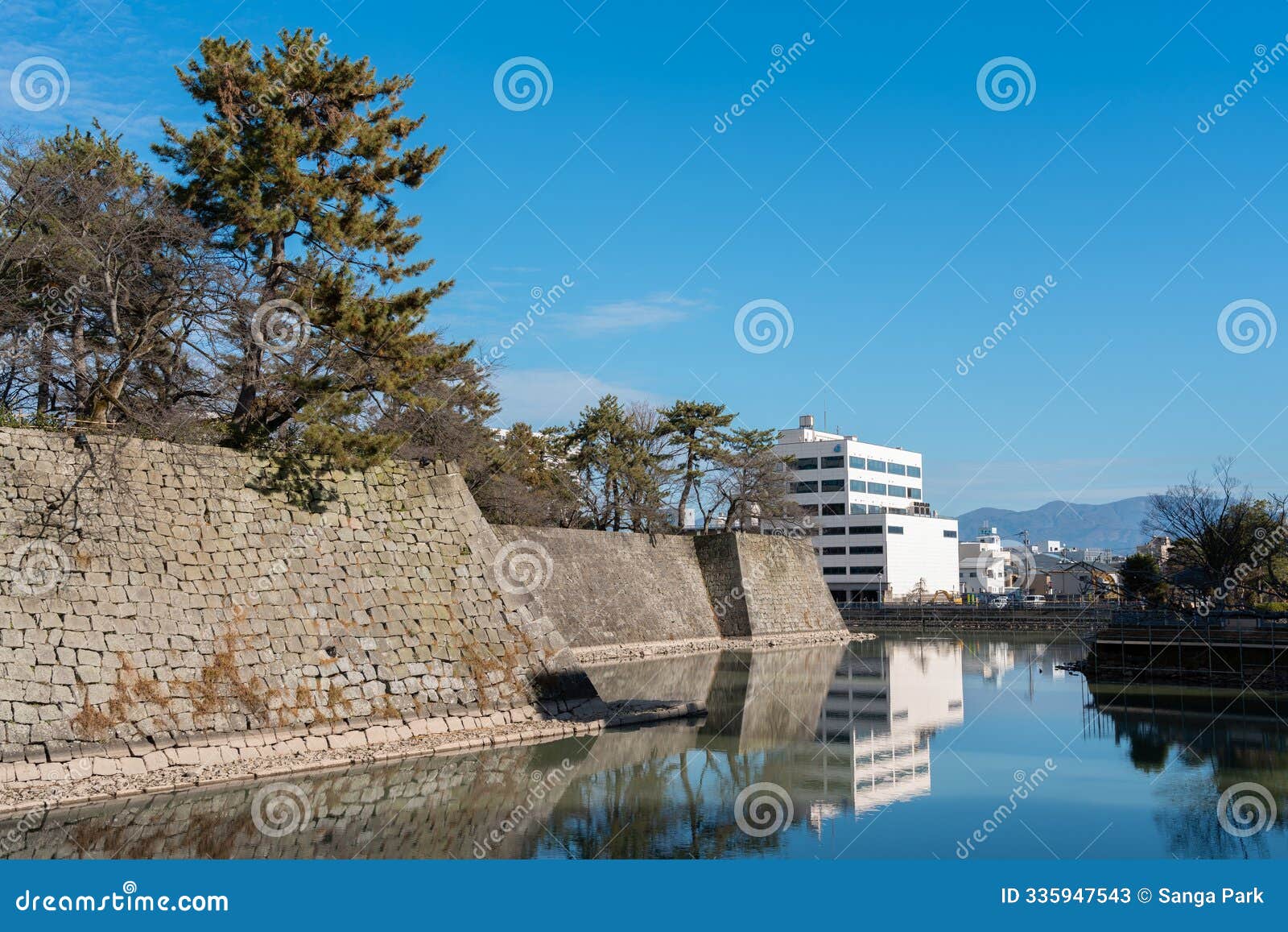 Fukui Castle Ruins in Fukui, Japan Stock Image - Image of garden ...