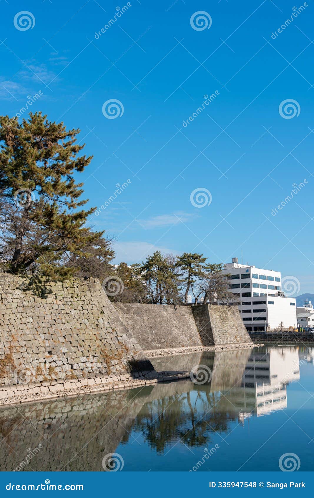 Fukui Castle Ruins in Fukui, Japan Stock Photo - Image of district ...