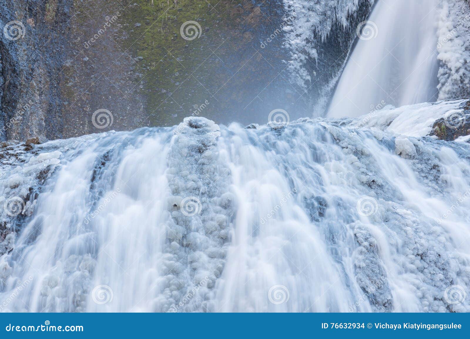 Fukuroda Fall Winter stock photo. Image of frozen, nature - 76632934