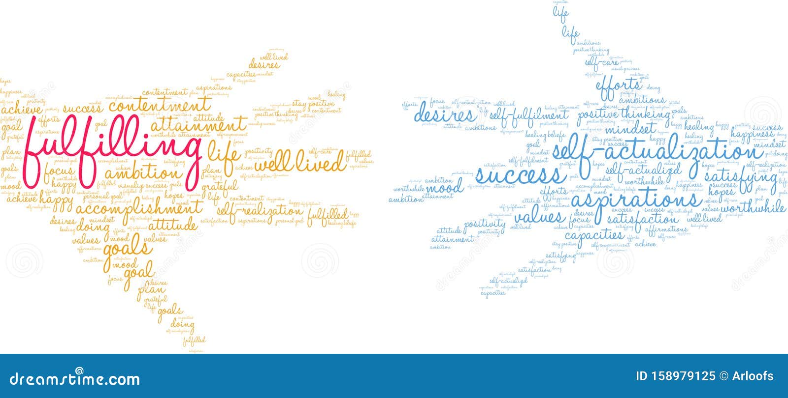 Fulfilling Word Cloud stock vector. Illustration of grateful - 158979125