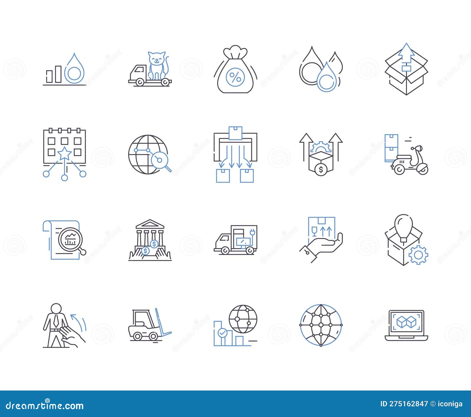 Fulfillment And Distribution Outline Icons Collection. Fulfillment ... Fulfillment And Distribution Outline Icons Collection. Fulfillment ...