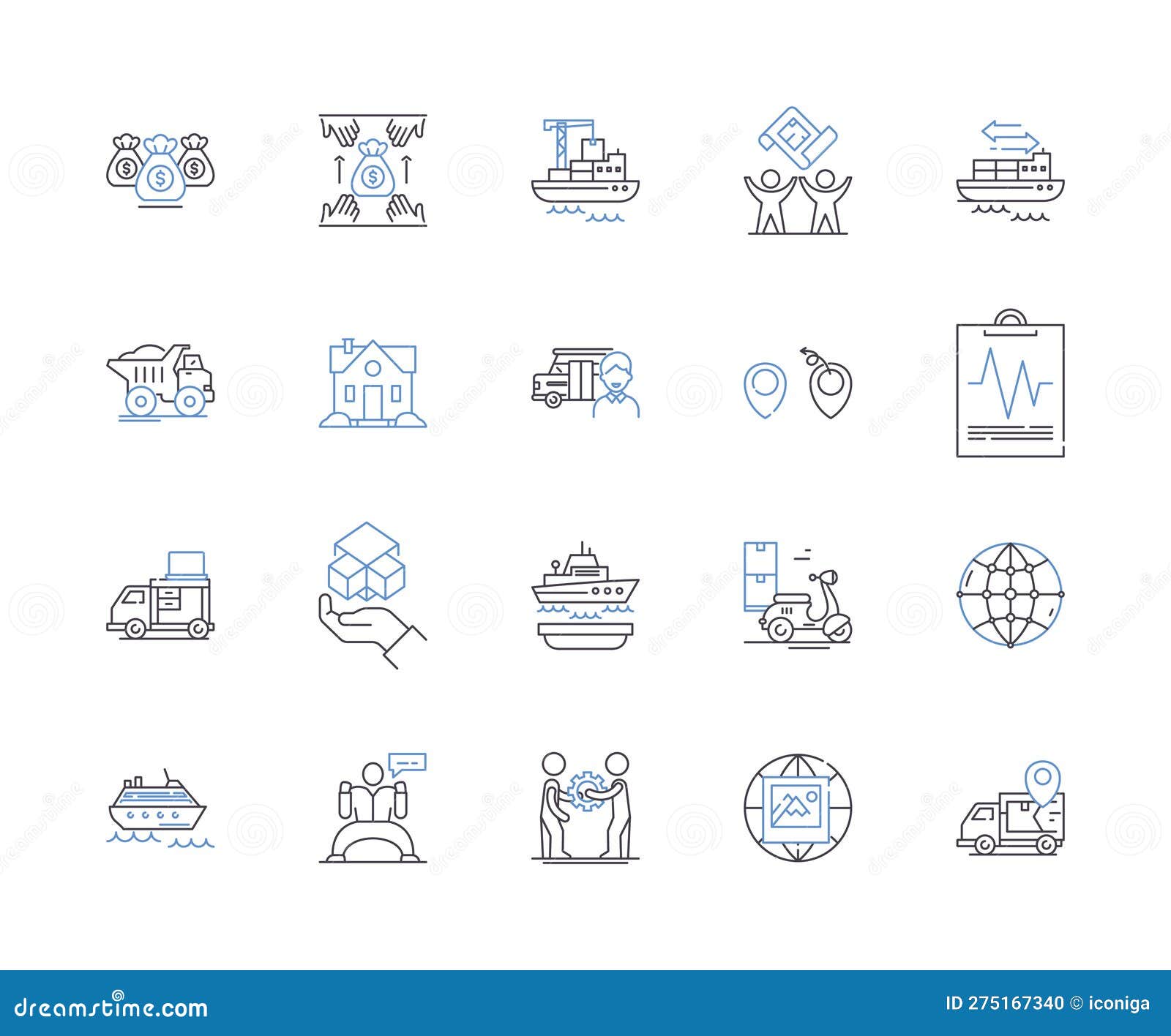 Fulfillment And Distribution Outline Icons Collection. Fulfillment ... Fulfillment And Distribution Outline Icons Collection. Fulfillment ...