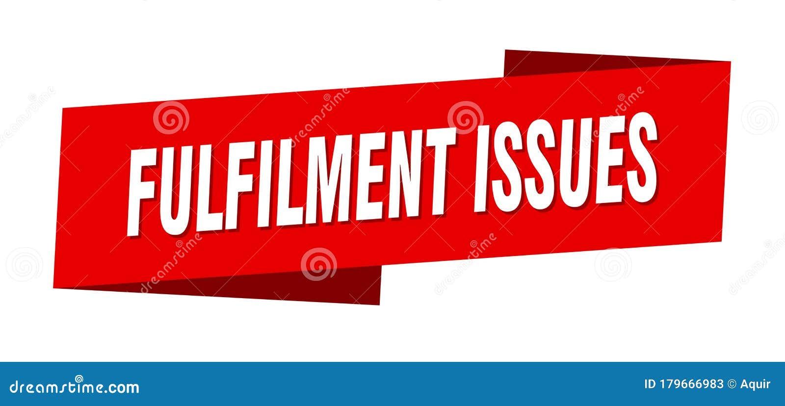 Fulfilment Issues Banner Template. Fulfilment Issues Ribbon Label Stock ...