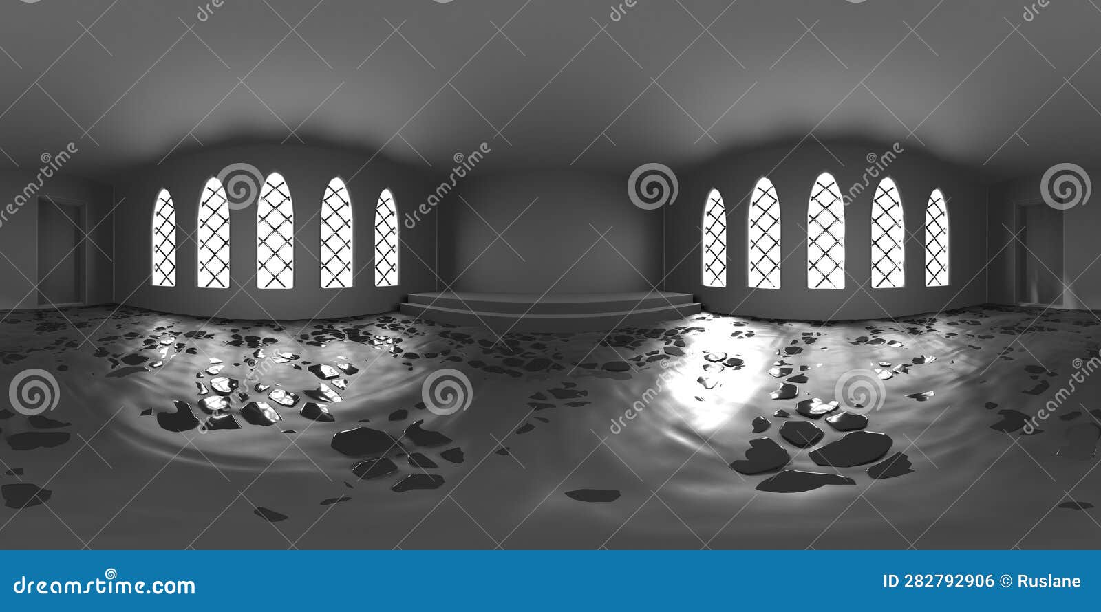 Full 360 Degree Hdri Spherical Panorama. 3D Visualization 10K Stock Illustration - Illustration ...