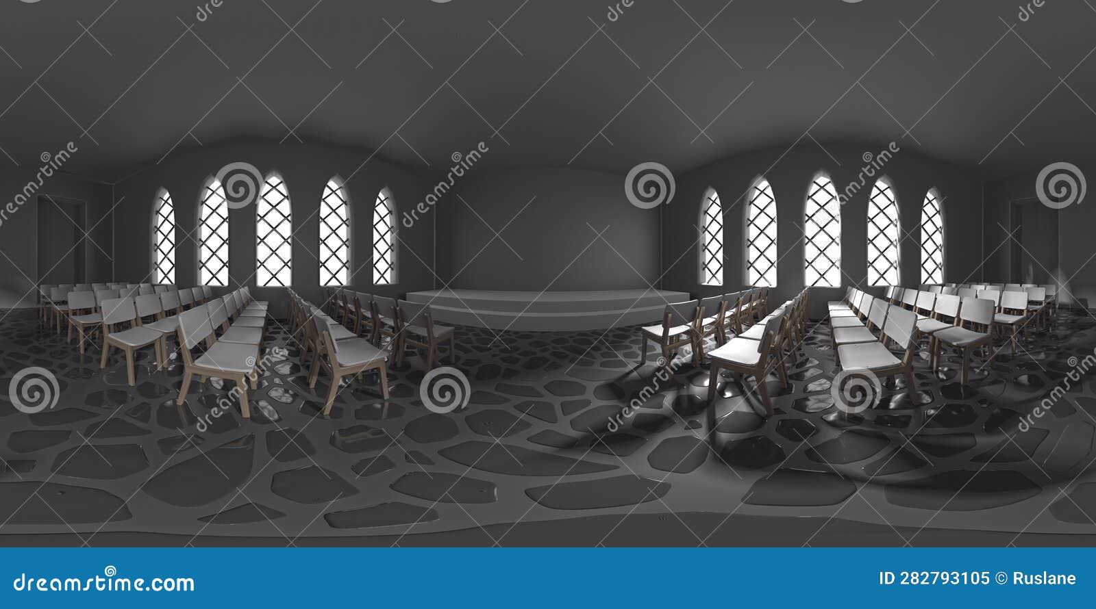 Full 360 Degree Hdri Spherical Panorama. 3D Visualization 10K Stock Illustration - Illustration ...