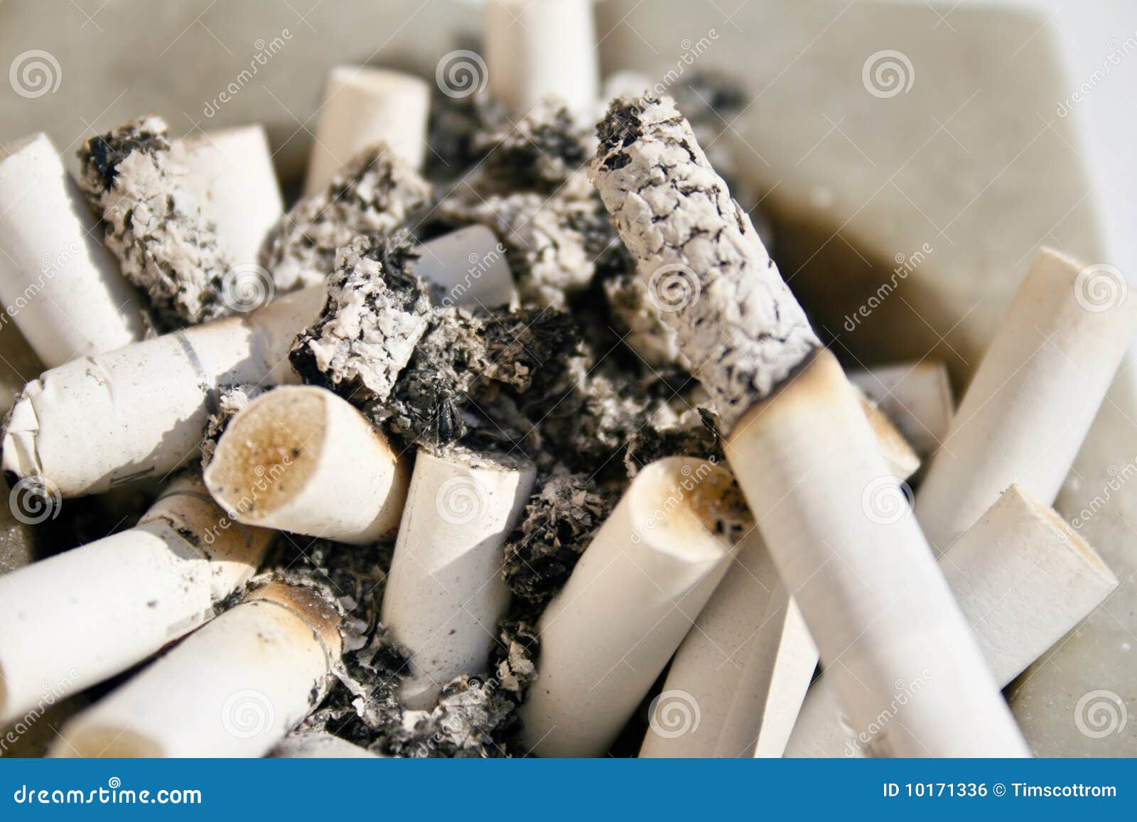 Full ashtray stock photo. Image of drug, burning, health - 10171336