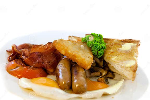 Full australian breakfast stock photo. Image of isolated - 11250974