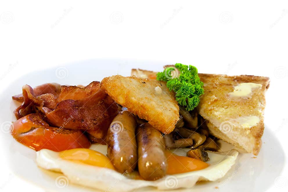 Full australian breakfast stock photo. Image of isolated - 11250974