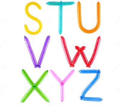 Full balloon alphabet stock image. Image of moody, bright - 4236991