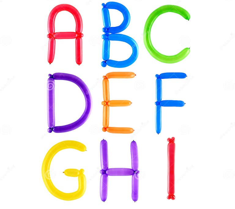 Full balloon alphabet stock photo. Image of shape, curve - 4237036