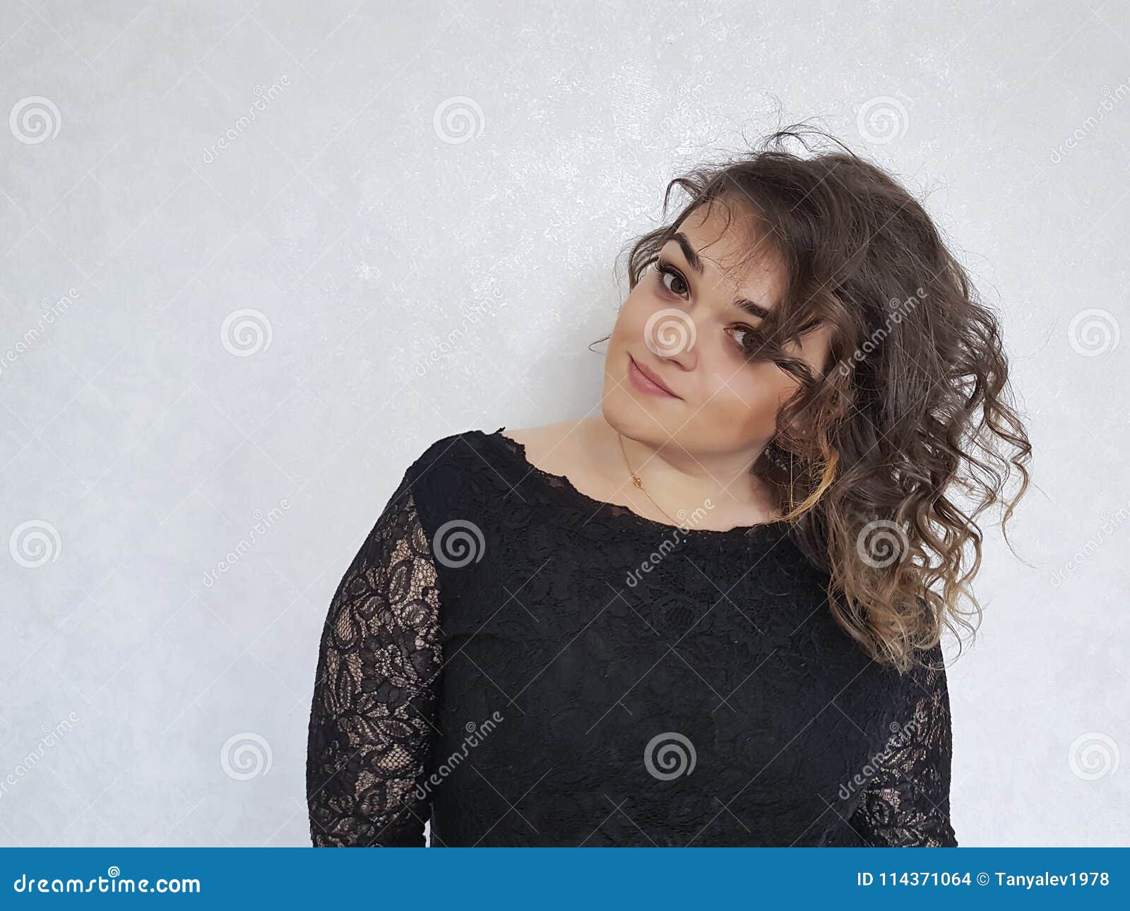 Full Beautiful Girl Expression Portrait Pretty Stock Photo - Image of ...