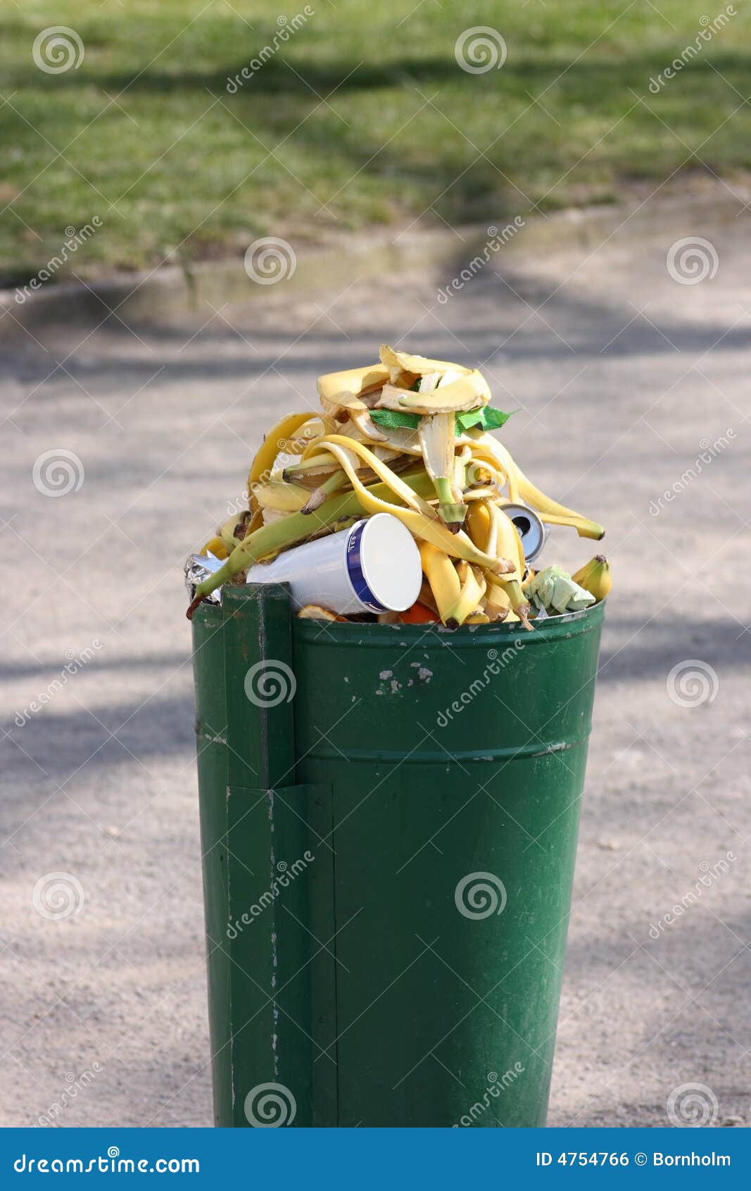 Full bin stock photo. Image of full, trash, street, waste - 4754766