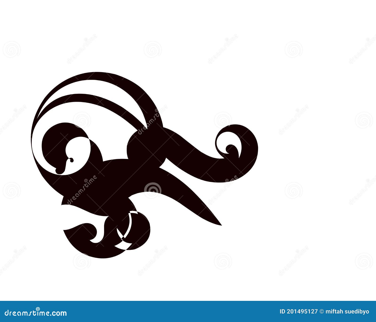 Full Black Logo Design with White Background Stock Illustration ...