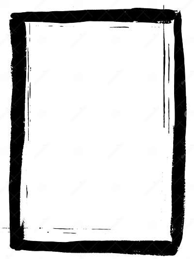 Full Black Painted Border stock vector. Illustration of painting - 3069148