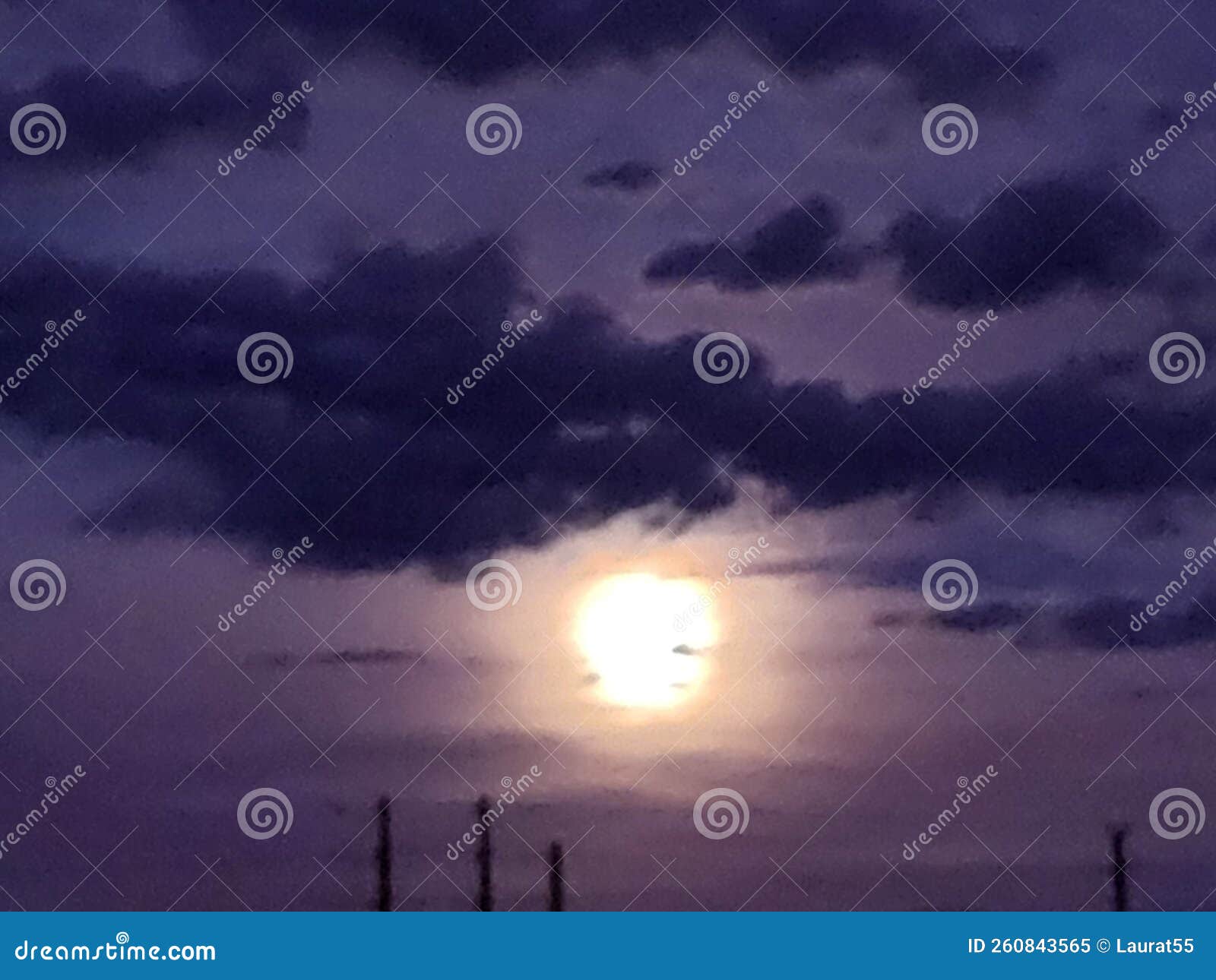 Full Blood Moon Rises during November Lunar Eclipse! Stock Image ...