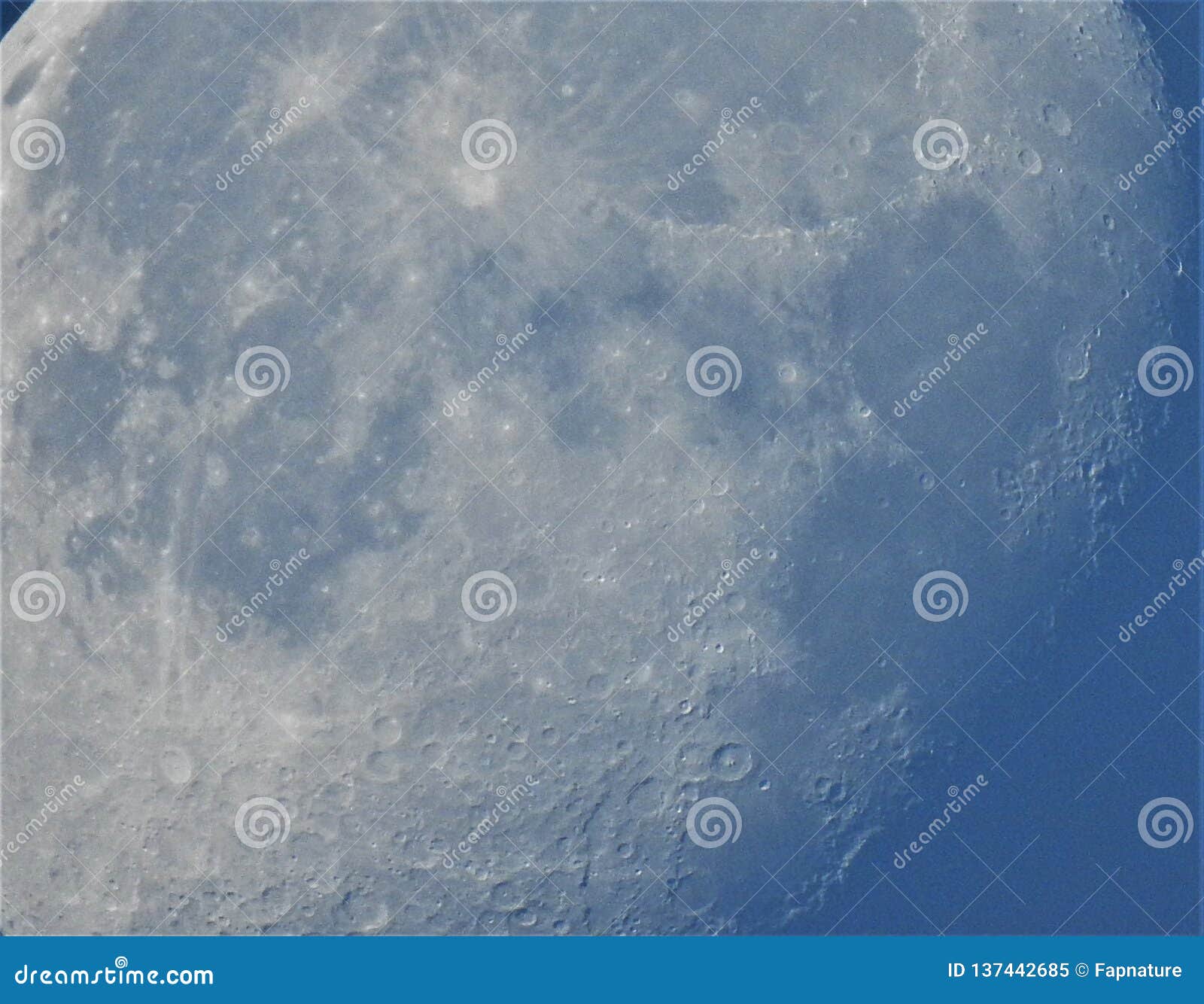 Full Blue Moon Surface in Effect Stock Image - Image of interior ...