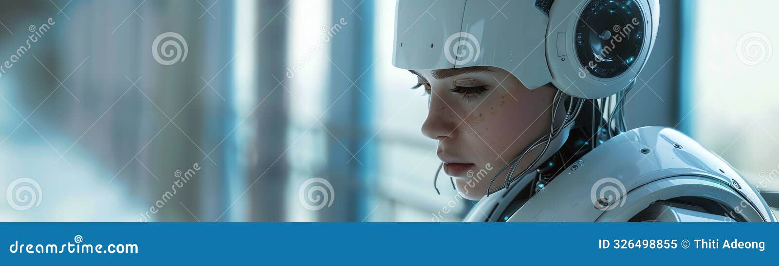 Full-body Android Pet Robot Helping Elderly, Supportive Posture ...