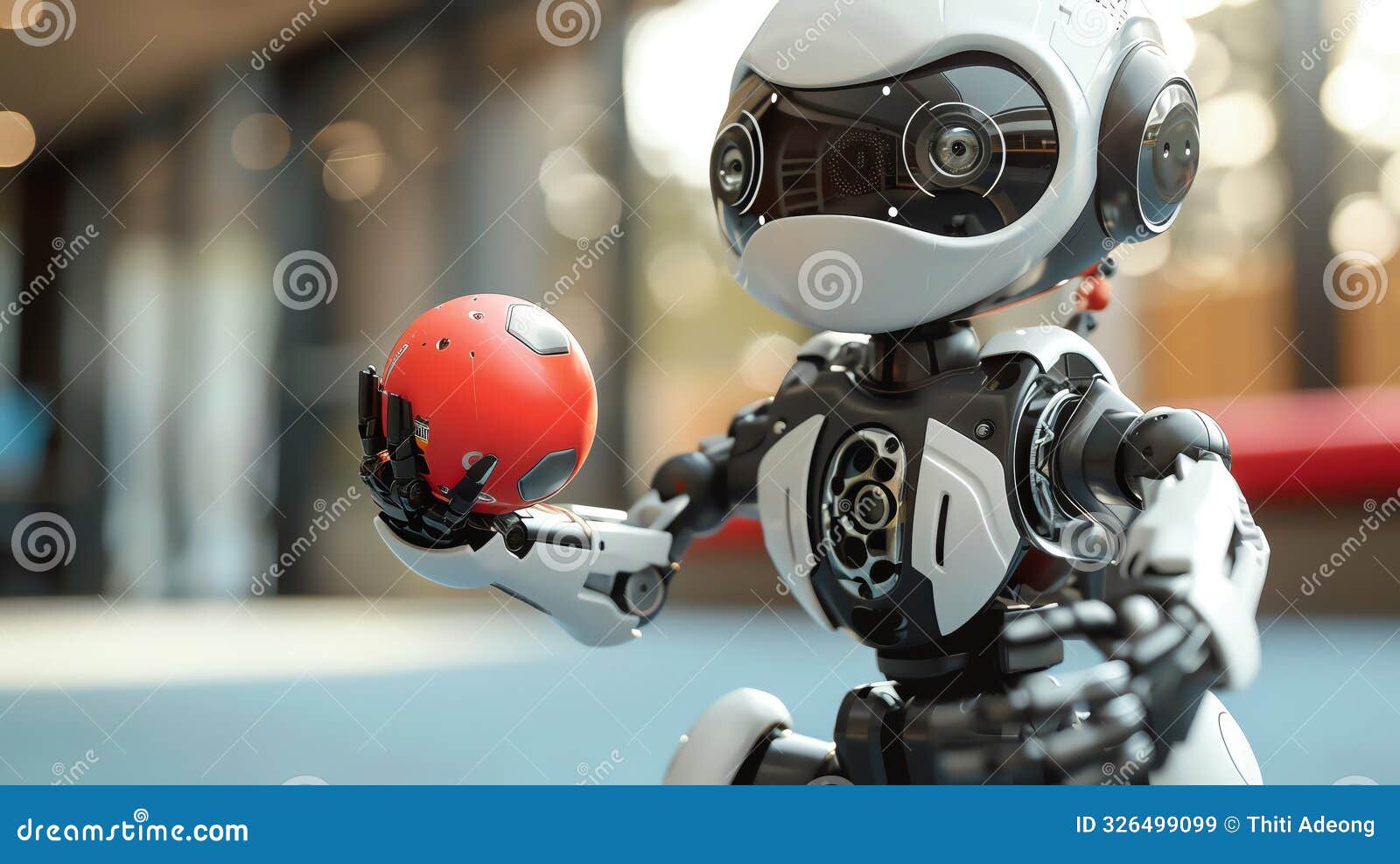 Full-body Android Pet Robot Playing Fetch, Interactive Game, Advanced ...