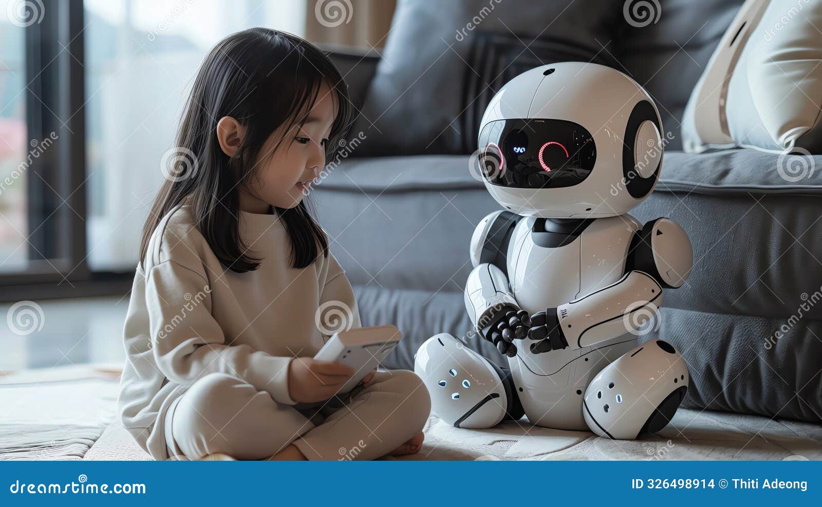 Full-body Android Pet Robot Teaching Kids, Educational Role, Advanced ...