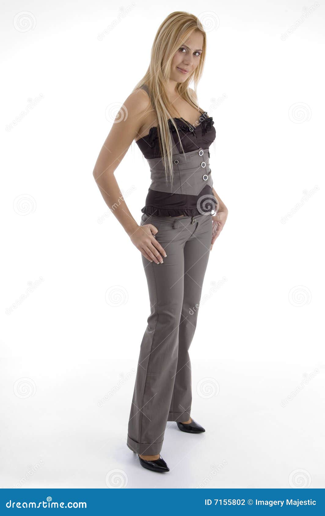 Full Body of Attractive Female Stock Photo - Image of concept, feminine ...