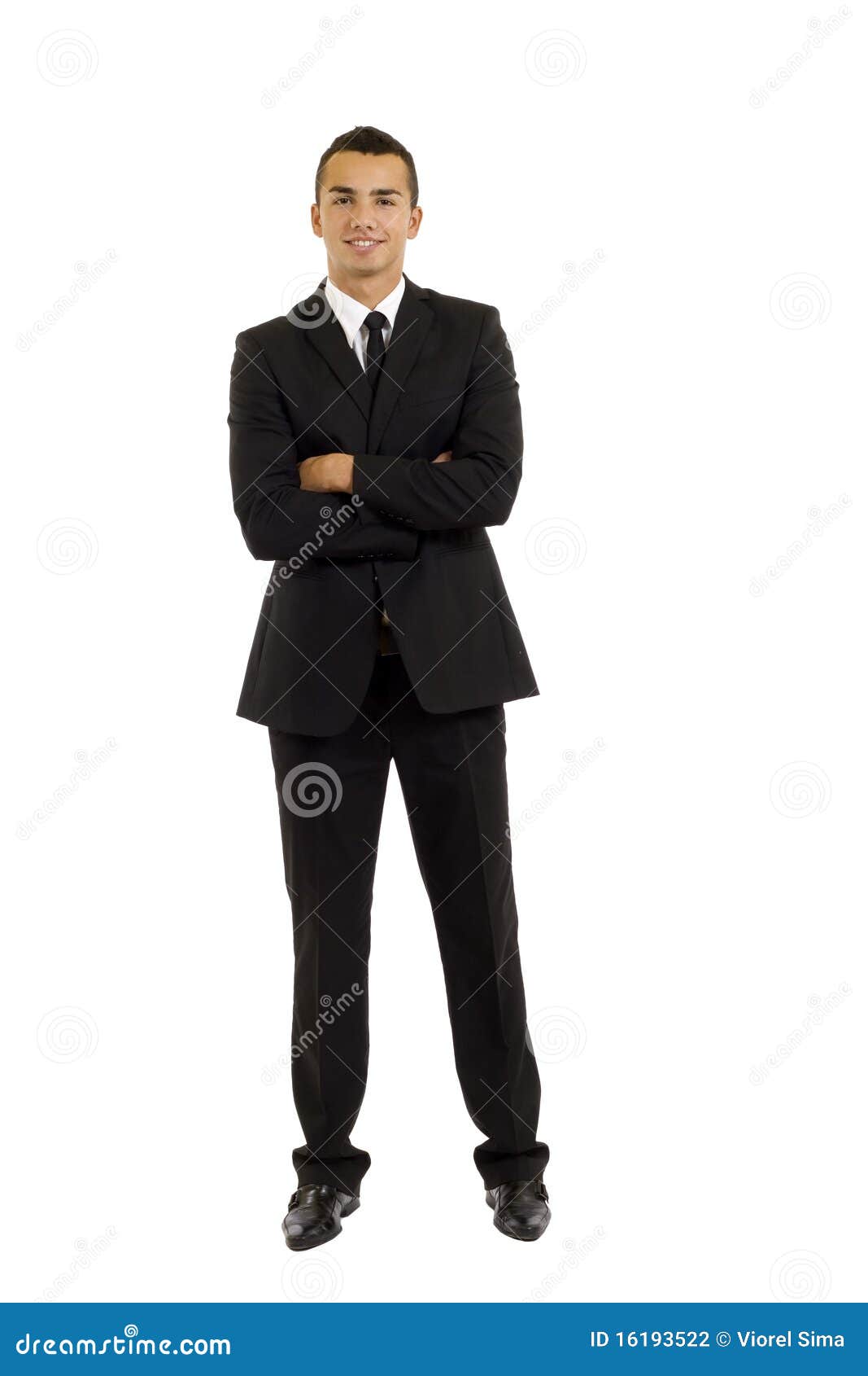 Full body business man stock photo. Image of smiling - 16193522