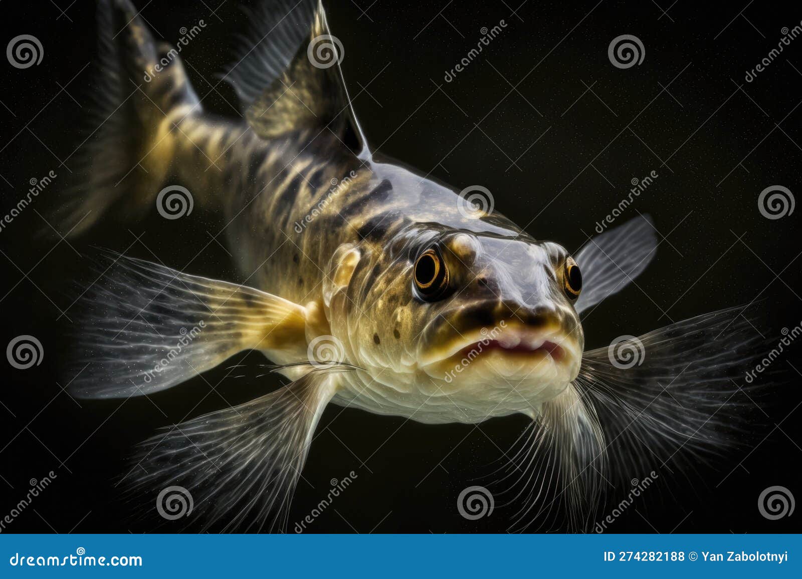 Full Body Catfish Macro Fast Shutter. Generative AI Stock Illustration ...