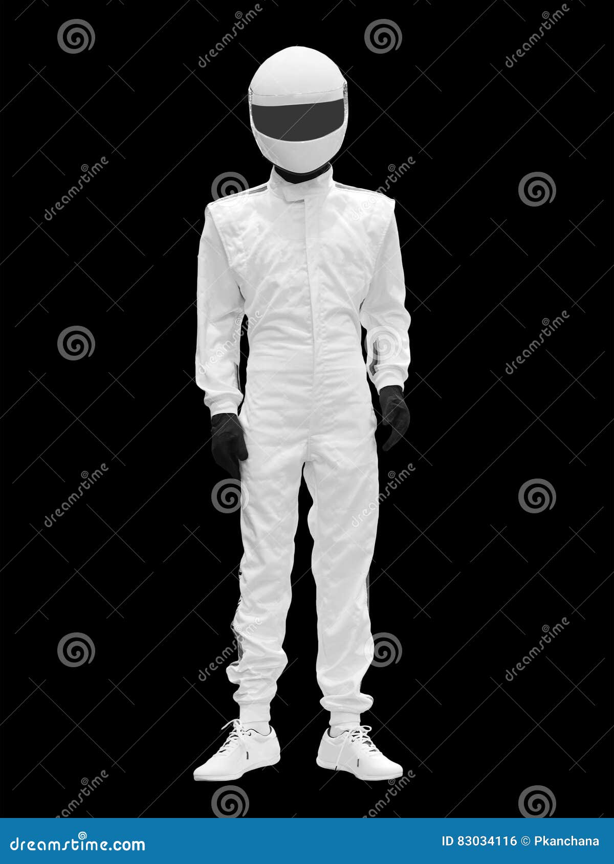 Full Body of Motorcycle Rider Model Isolated on Black Stock Photo ...