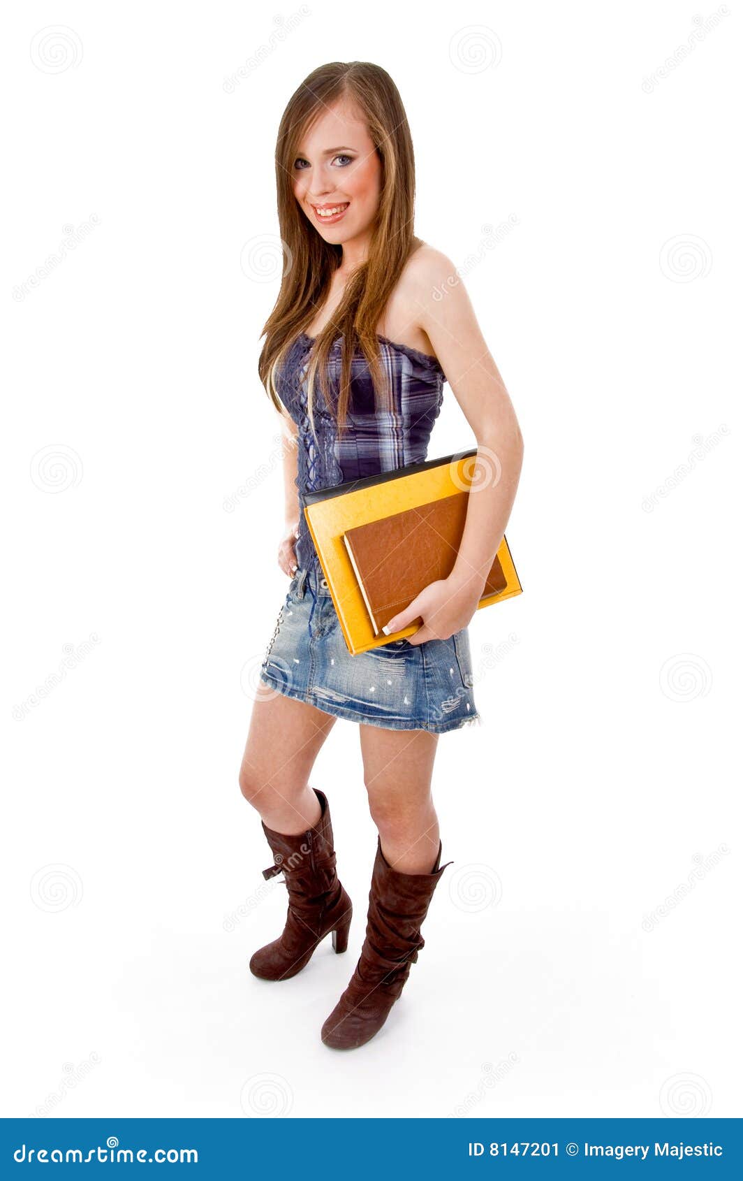 Full Body of Smiling Young Student with Books Stock Image - Image of ... Full Body of Smiling Young Student with Books Stock Image - Image of ...