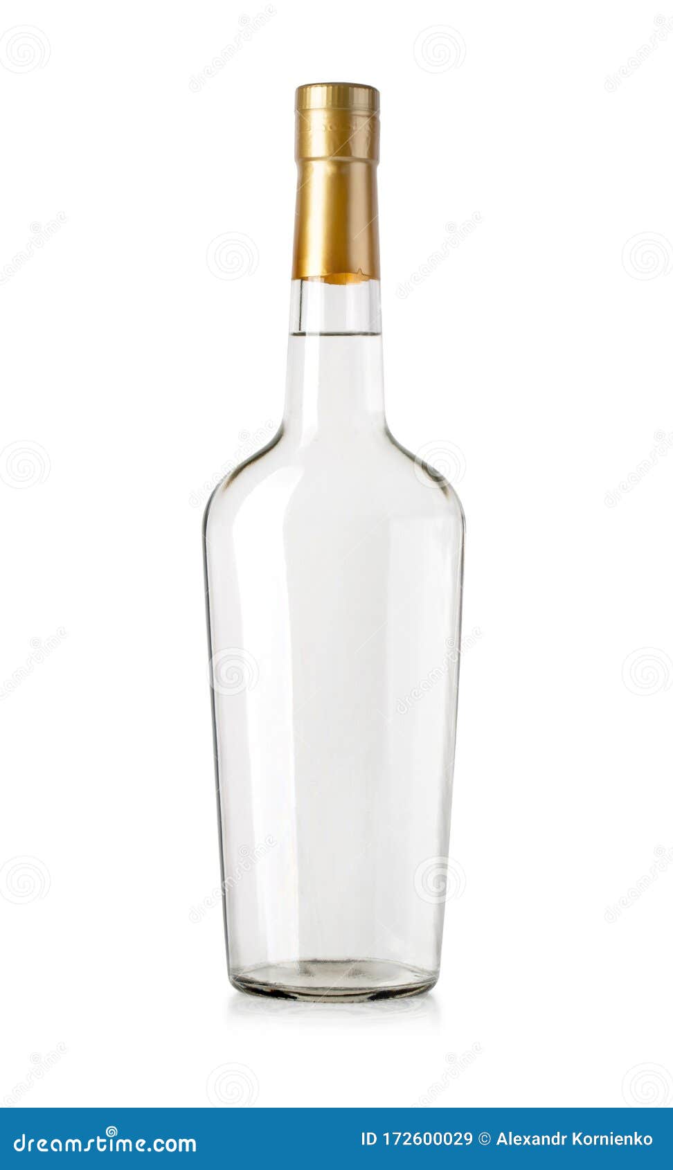Full bottle of vodka stock image. Image of party, single - 172600029