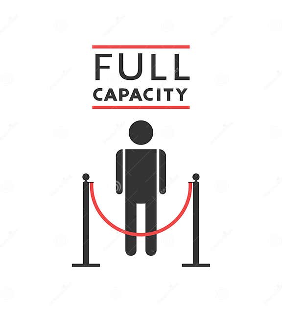 Full Capacity Message Symbol Stock Vector - Illustration of tracing ...
