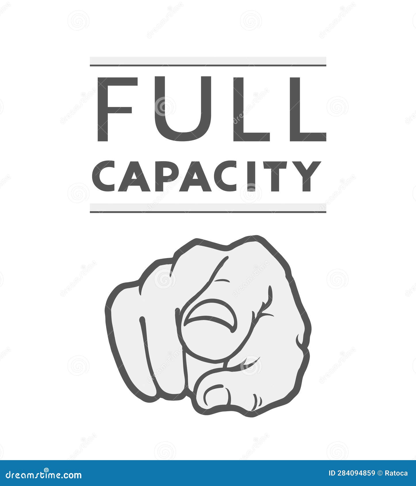 Full Capacity Message Symbol Stock Vector - Illustration of ...