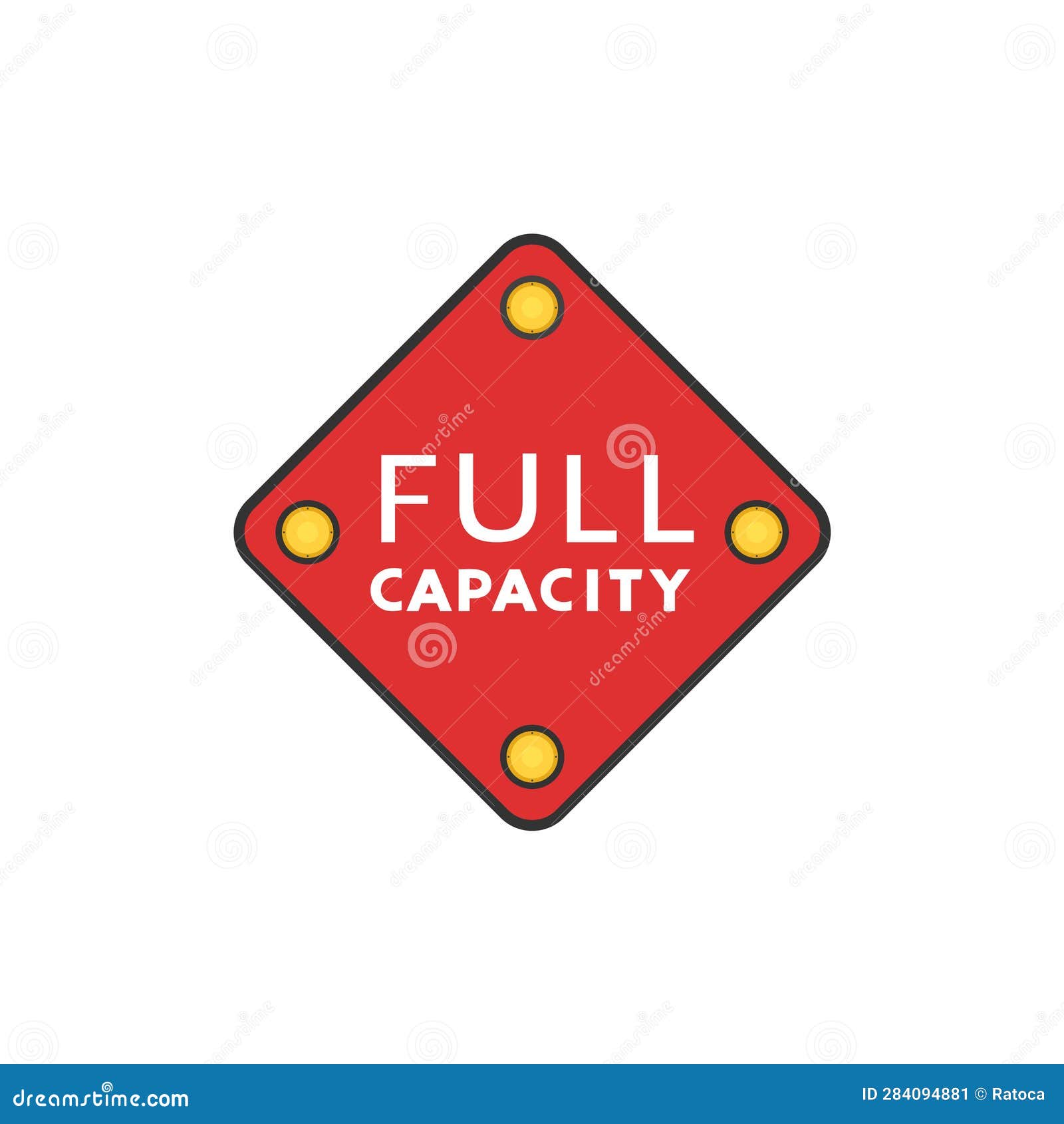 Full Capacity Message Symbol Vector Illustration | CartoonDealer.com ...